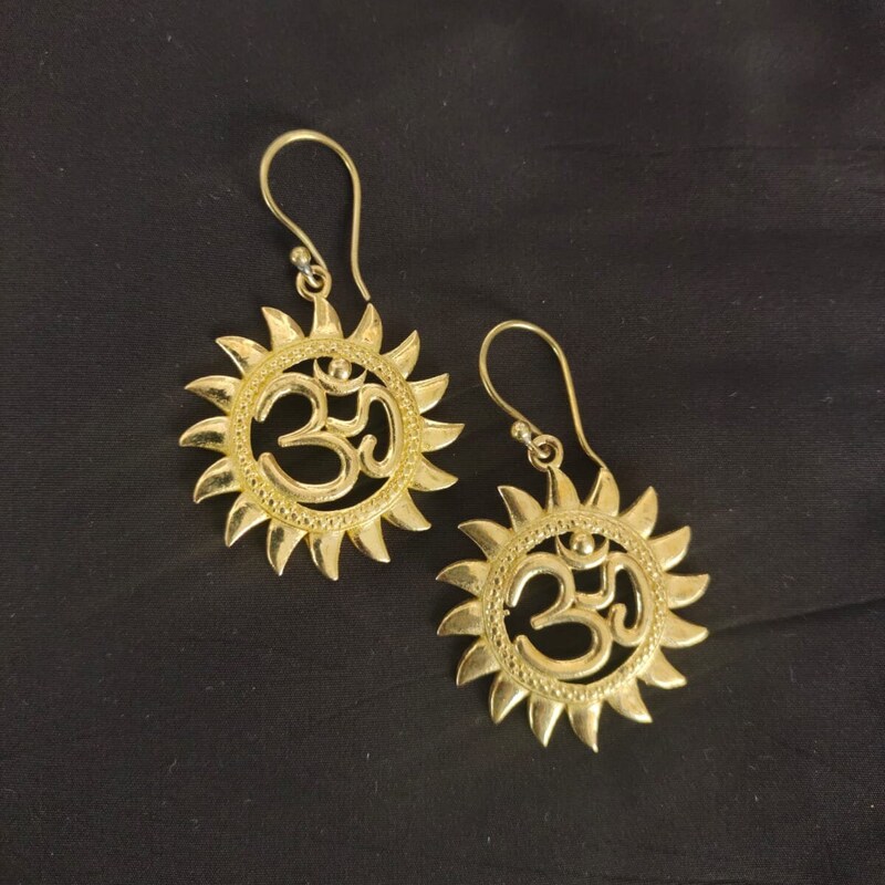 Om Earrings - Etsy