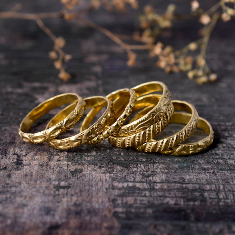 Waterproof Gold Ring Set - Etsy