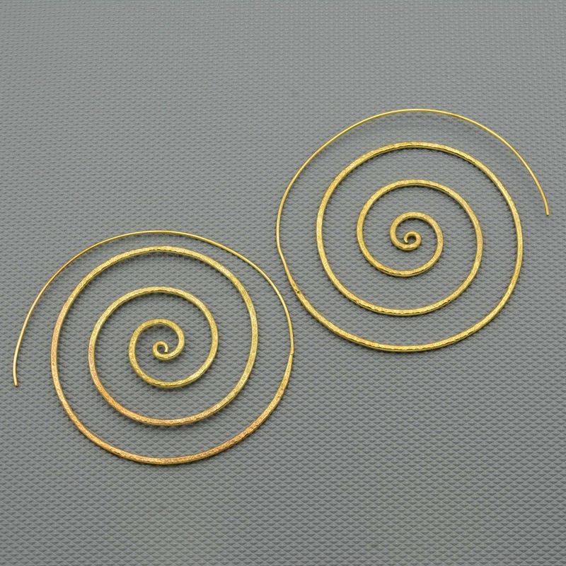 Spiral Earrings - Etsy