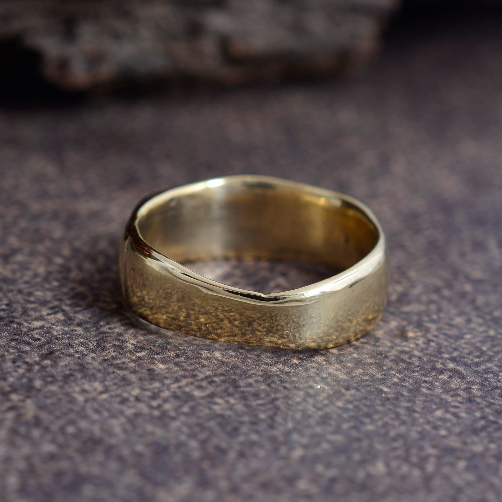 Anillo hexagonal simple anillo geométrico mínimo moderno | Etsy