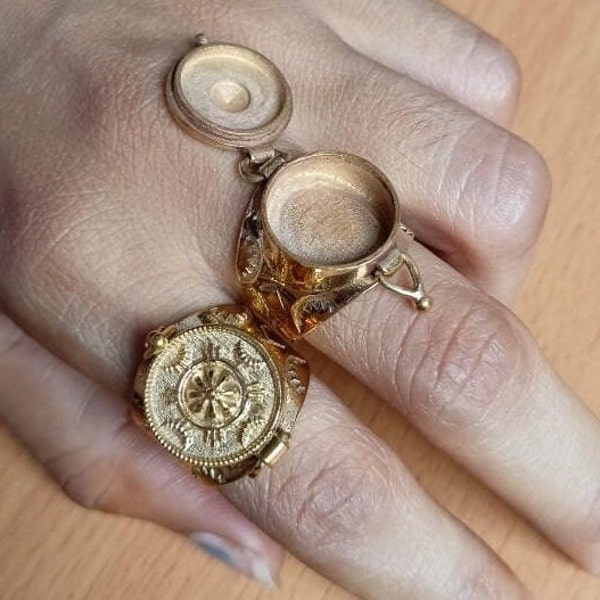 Pill Box Ring - Etsy