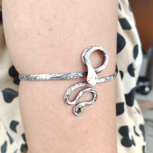 Gold Snake Minimalist Arm Cuff, Upper Arm Cuff, Arm Bracelet, Arm ...