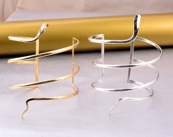 Snake Arm Cuff, Gold Arm Bangle, Boho Style Arm Bangle, Body Jewelry ...