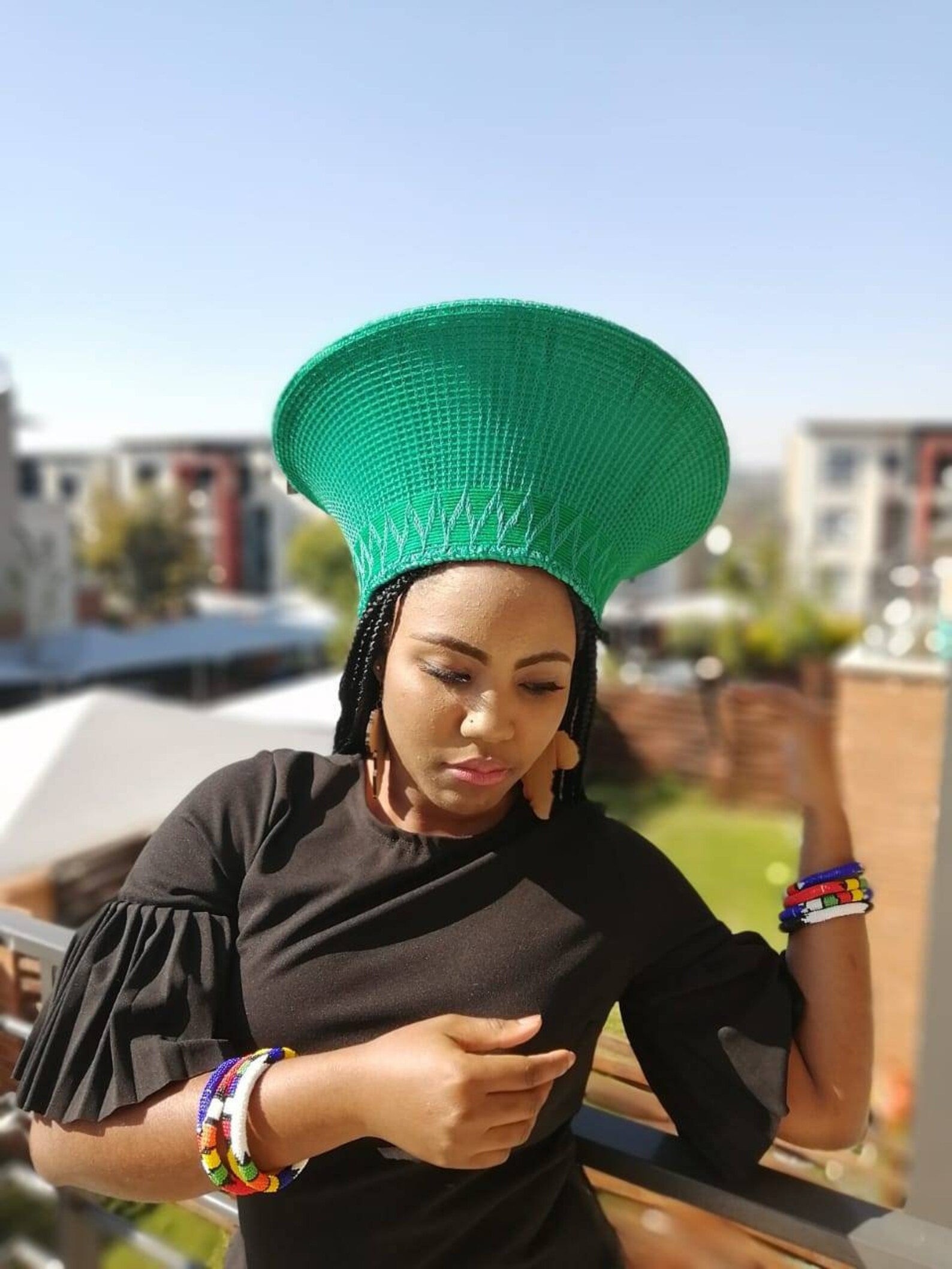 Large Zulu Hat African Hat Isicholo African Bucket Hat Etsy