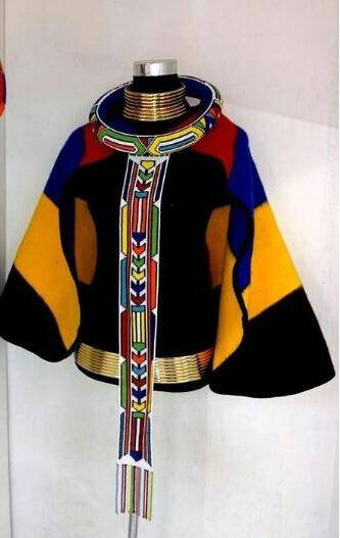 Long Beaded Ndebele Wheel Necklace Ndebele Hoop Ndebele | Etsy