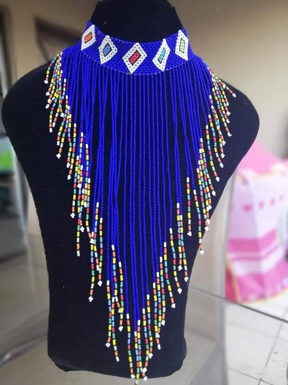 Colorful Ndebele Necklace | Etsy