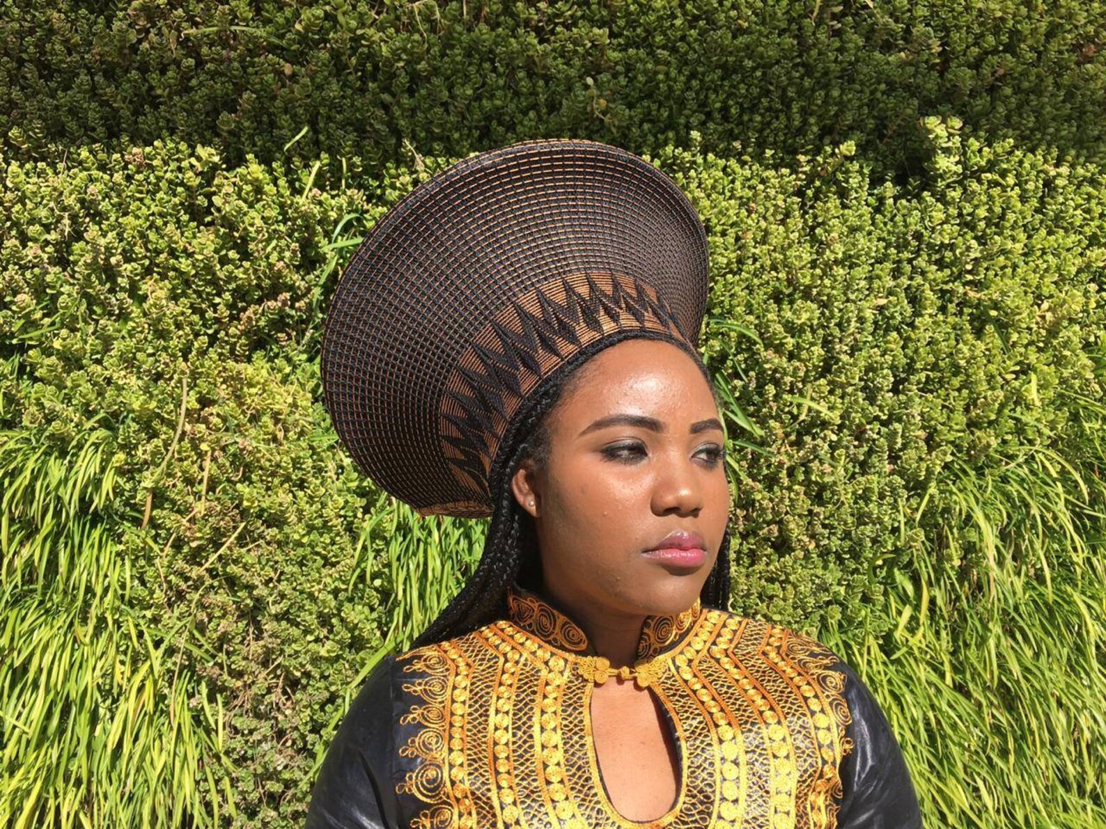 Large Zulu Hat African Hat Isicholo African Bucket Hat Etsy