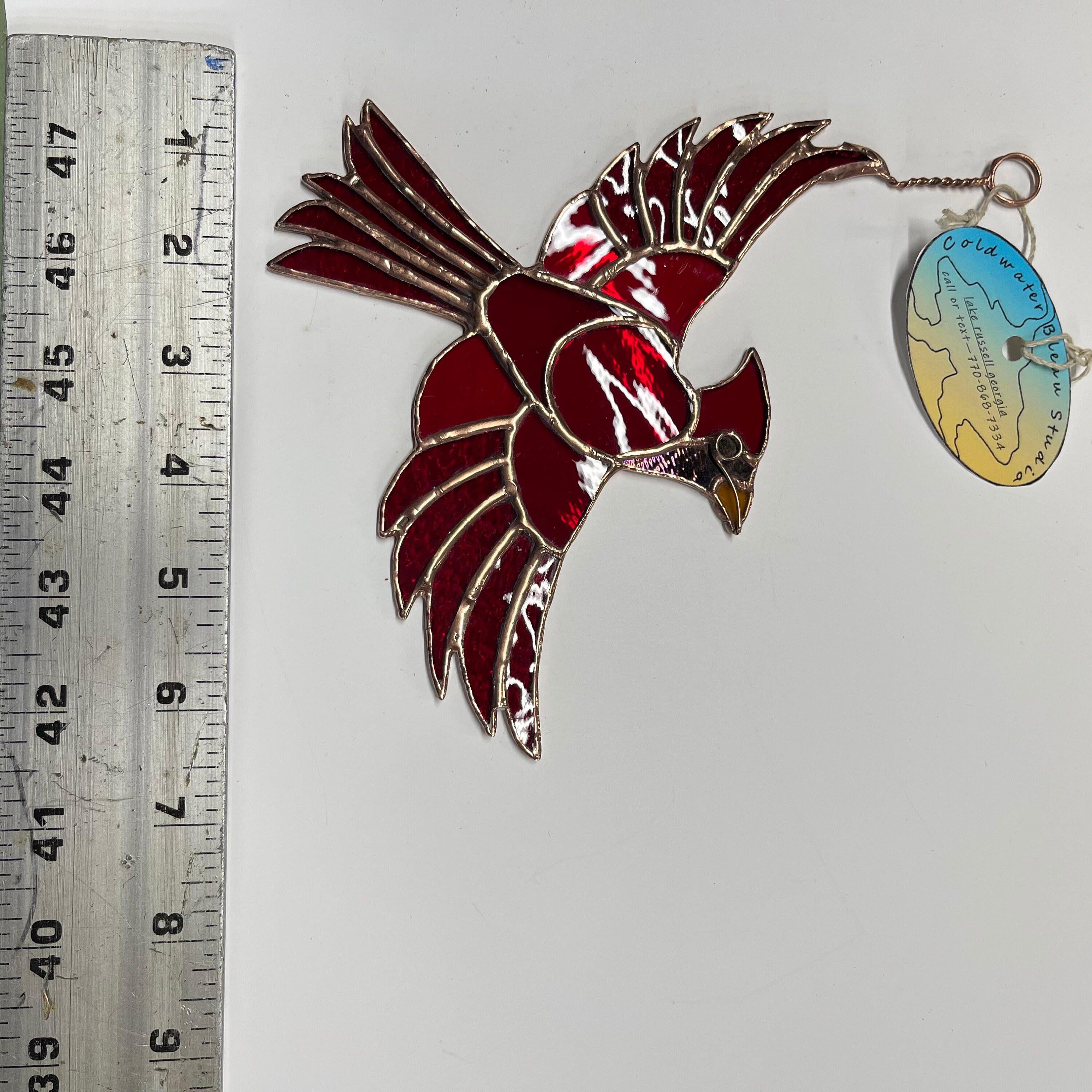 Cardinal Sun Catcher: Stained Glass Light Catcher - Etsy