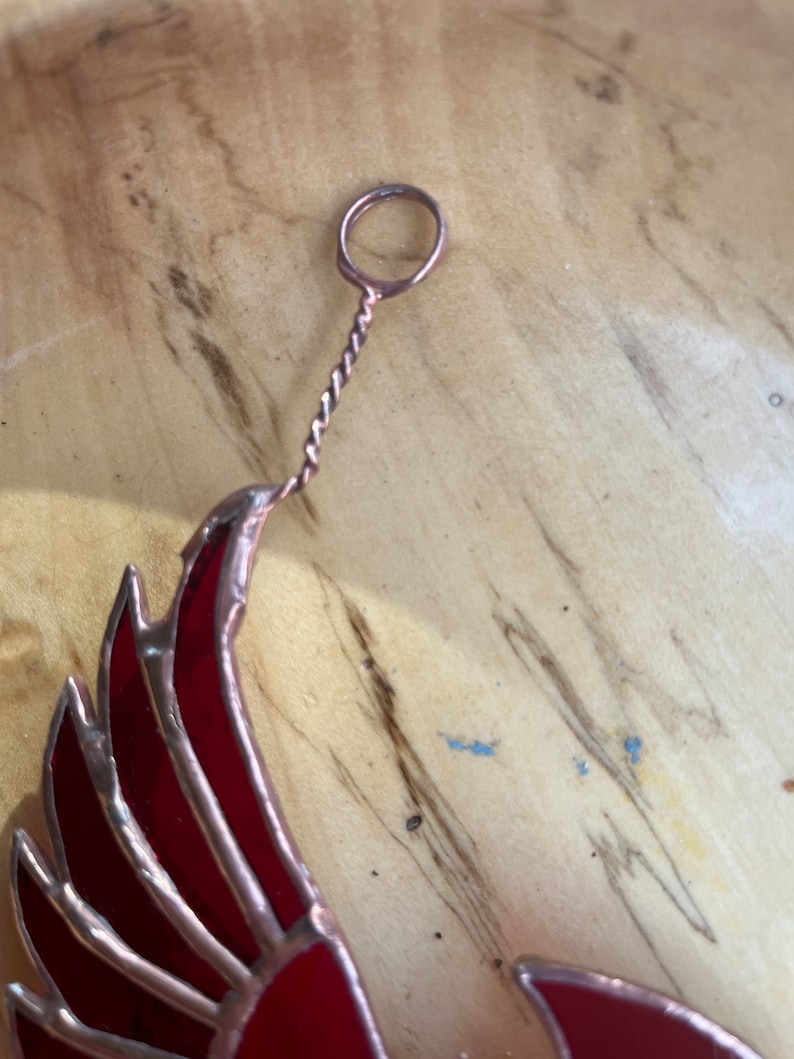 Cardinal Sun Catcher: Stained Glass Light Catcher - Etsy