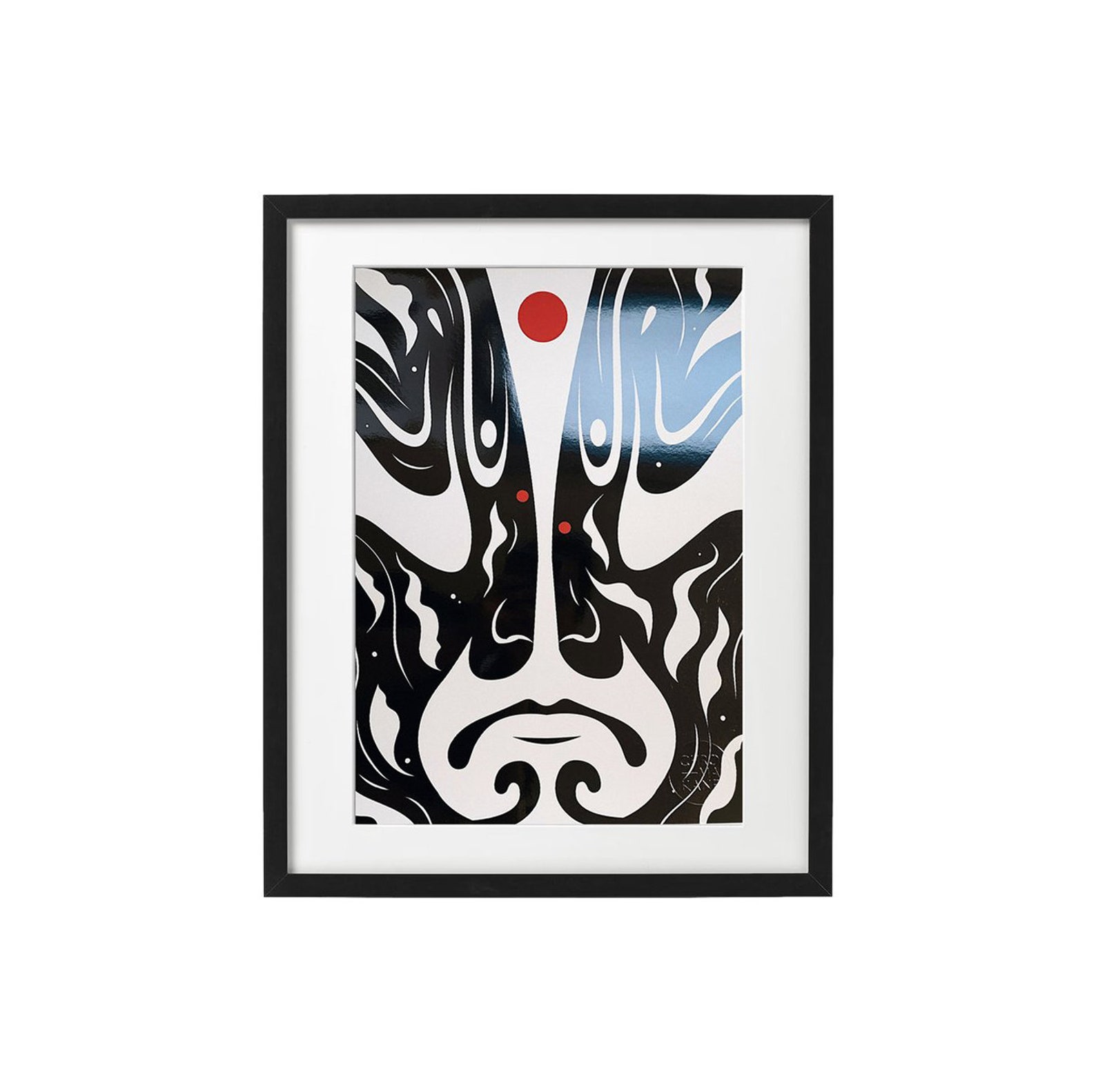 Beijing Opera Mask Art Print Limited Edition A3 Japandi Home Decor ...