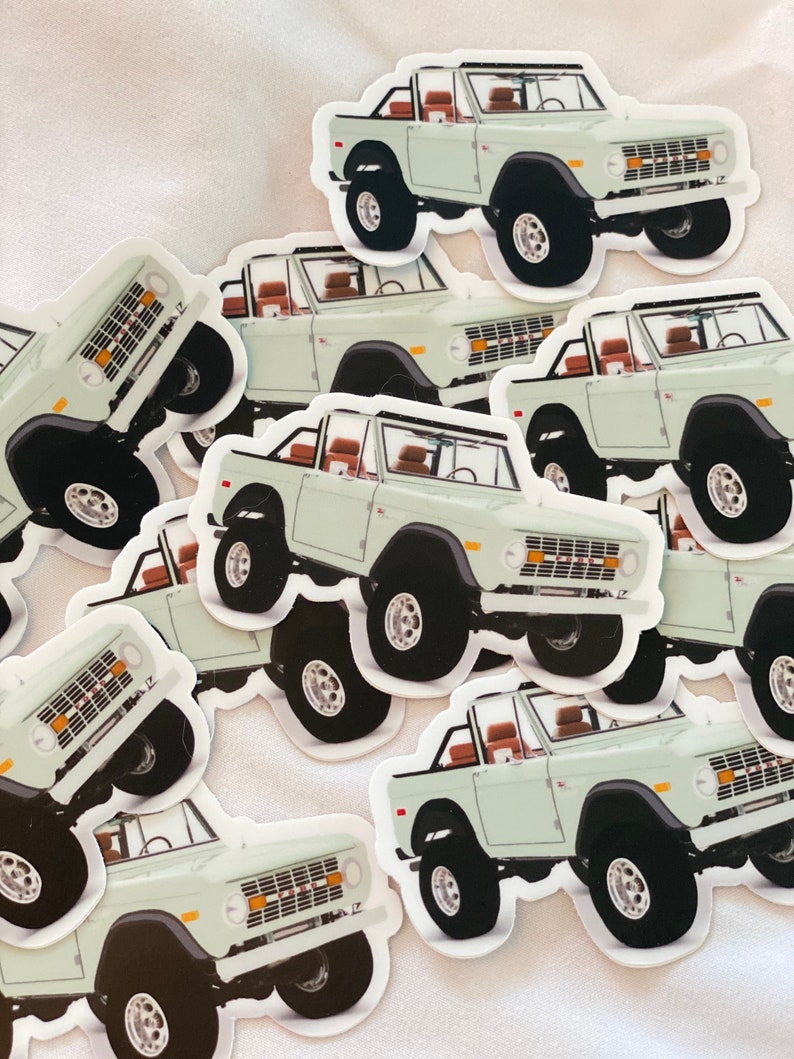 Bronco Sticker 1970s Retro Ford Bronco Sticker 1986 Bronco - Etsy