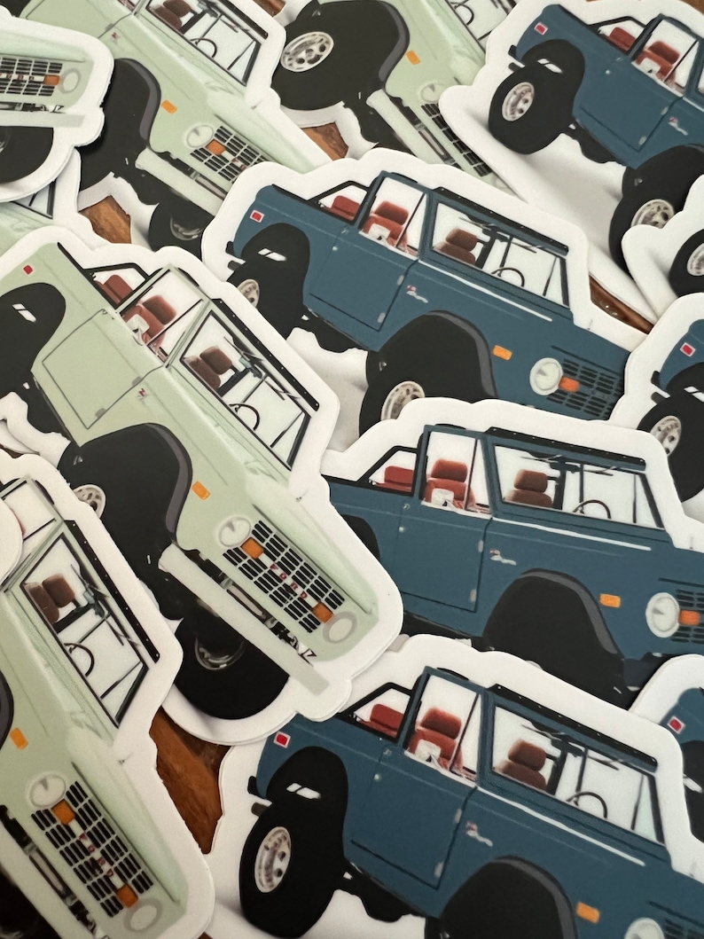 Bronco Sticker Pack Bronco Sticker 1970s Retro Ford Bronco - Etsy