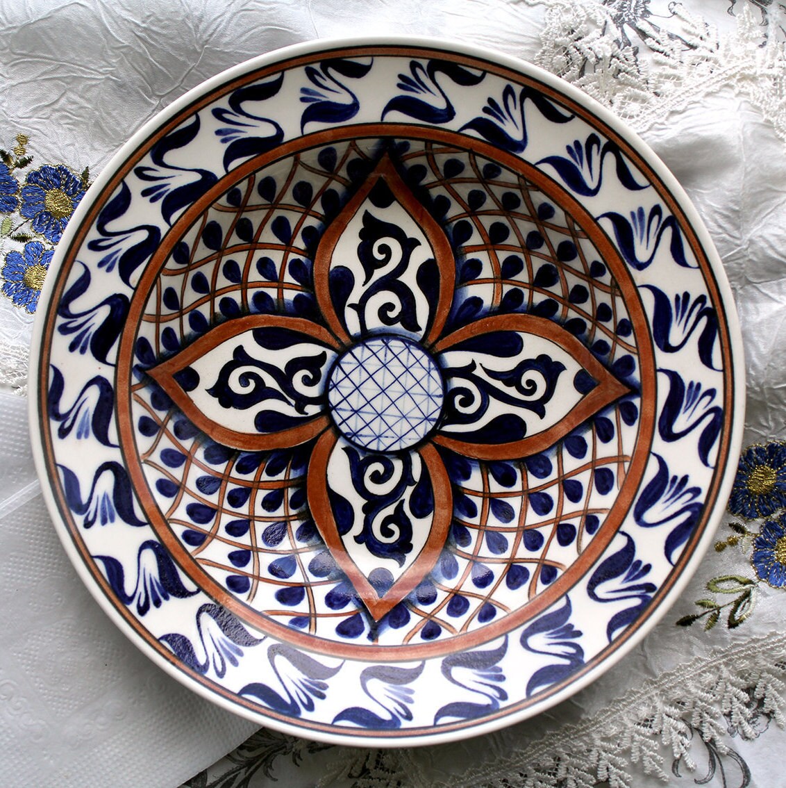 Handmade Russian porcelain plate. Handmade dinnerware. Candy | Etsy