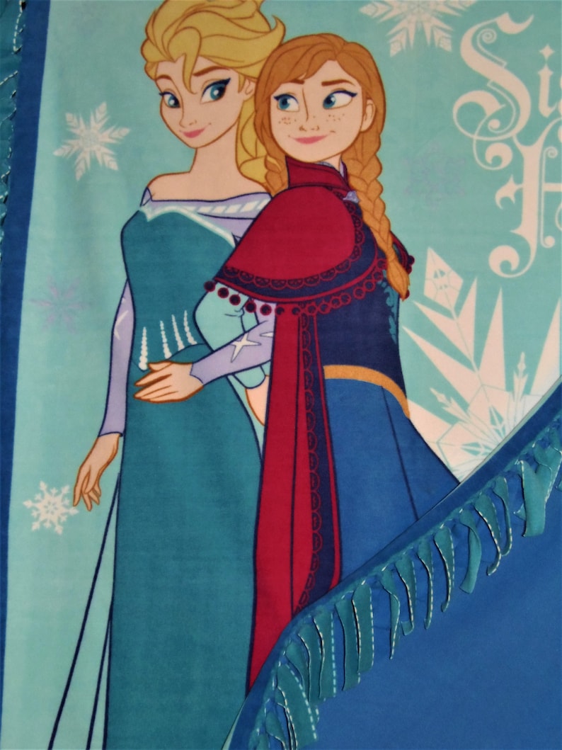 Anna and Elsa.. Sisters Forever in the Movie Frozen Fleece Tie Blanket ...