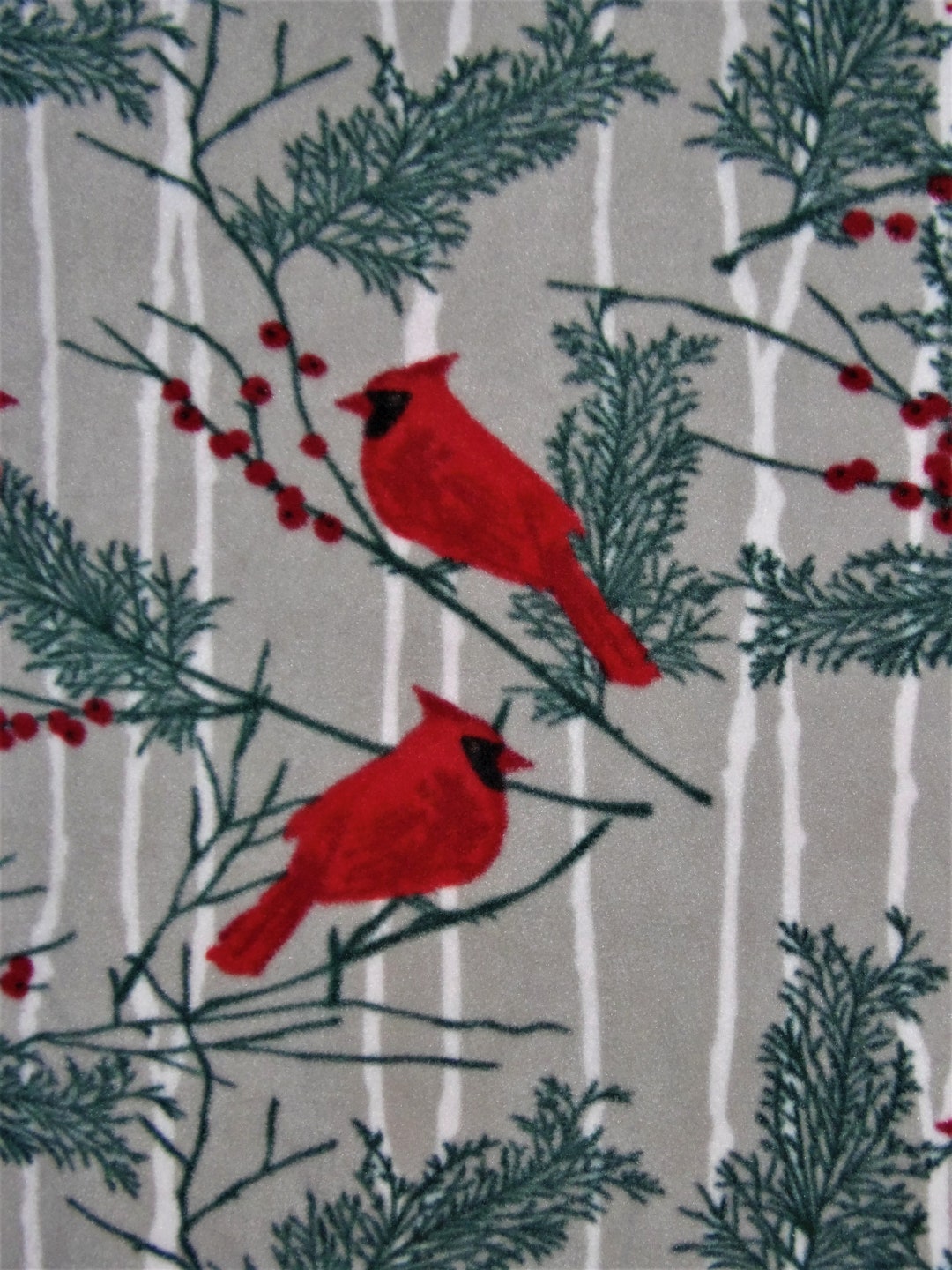 Cardinals on a Branch Large Fleece Tie Blanket - Etsy