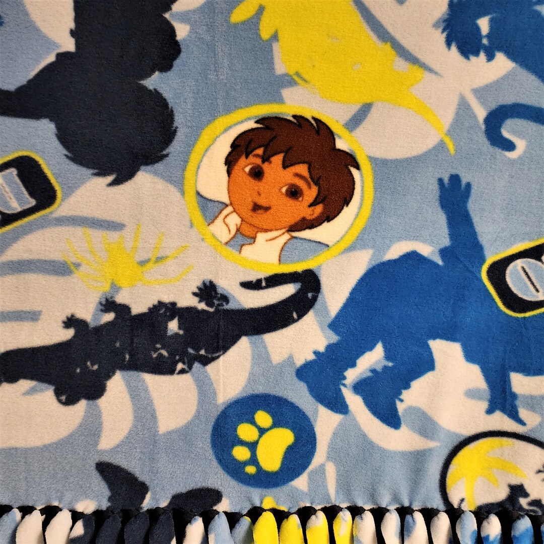 Diego the Explorer Fleece Tie Blanket - Etsy