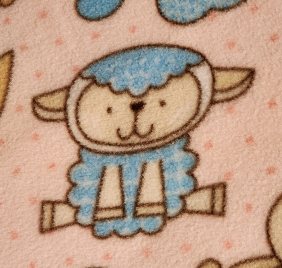 Lamb, Bear, Elephant, and Dog Baby Animals Fleece Tie Blanket - Etsy