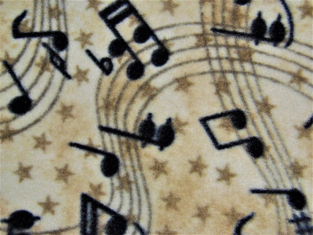 Musical Notes and Stars Fleece Tie Blanket - Etsy