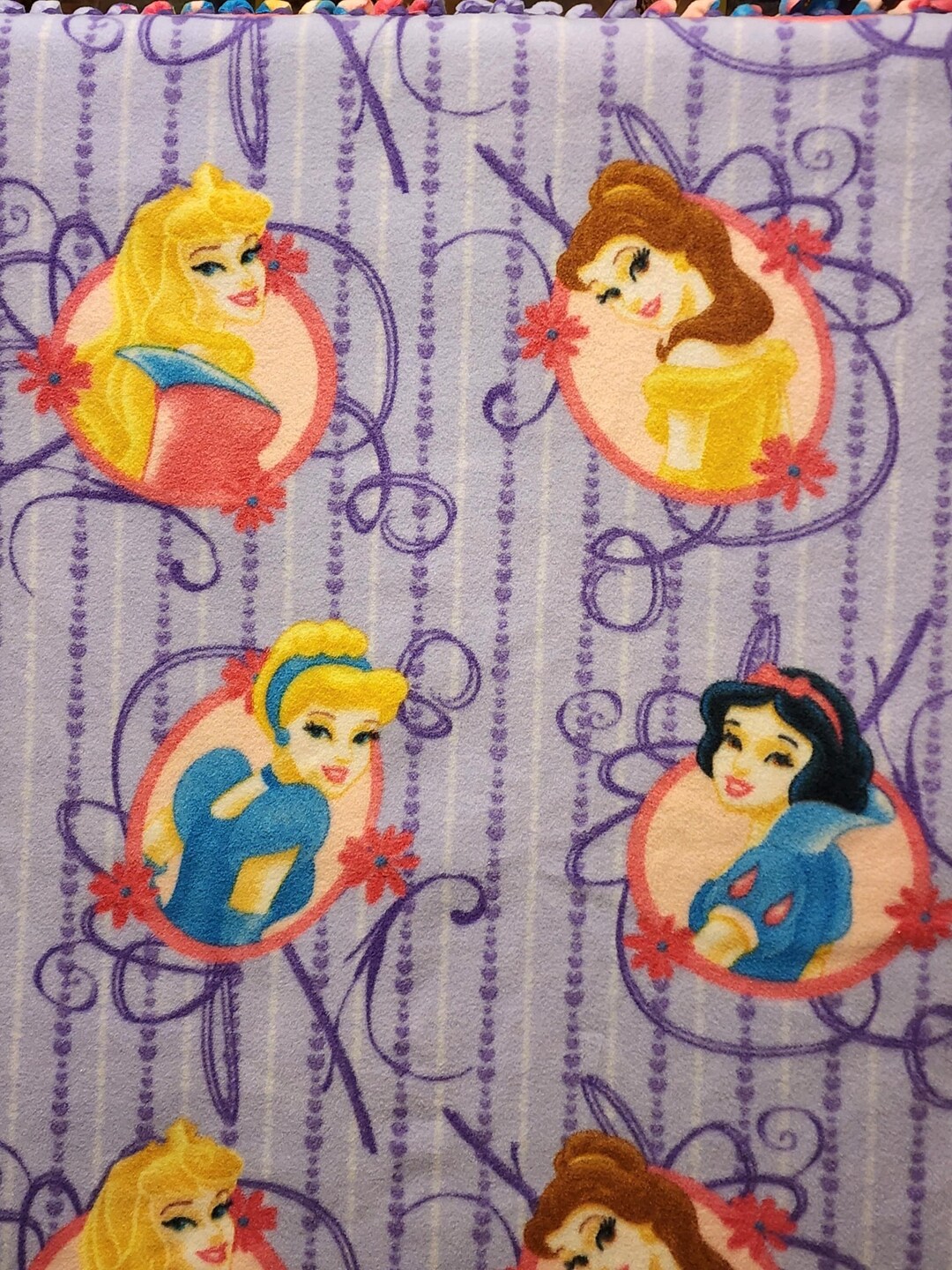 Princess Aurora, Cinderella, Belle, and Snow White Fleece Tie Blankets ...
