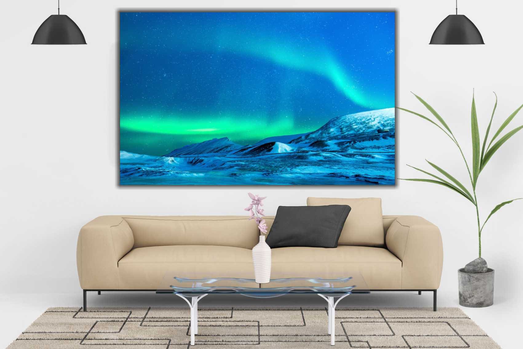 Northern Lights Print Northern Lights Decor Landscape - Etsy UK