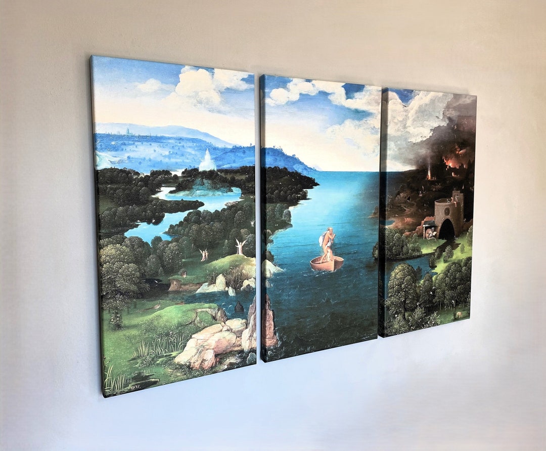 Landscape With Charon Crossing the Styx - Joachim Patinir Canvas Art ...