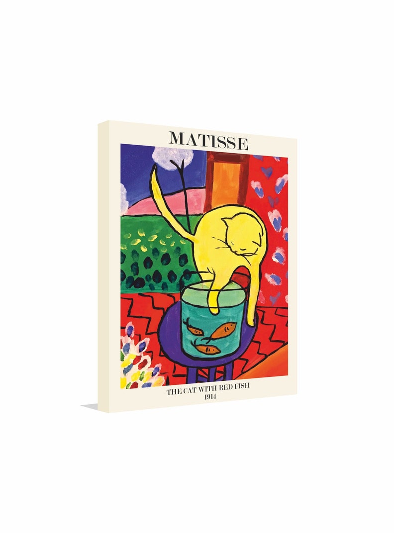 Henri Matisse the Cat With Red Fish 1914 Canvas Art Matisse - Etsy