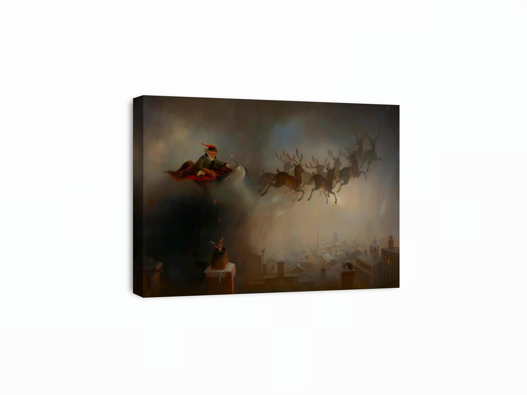 Santa Claus (1862) by William Holbrook Beard – Vintage Christmas Canvas ...