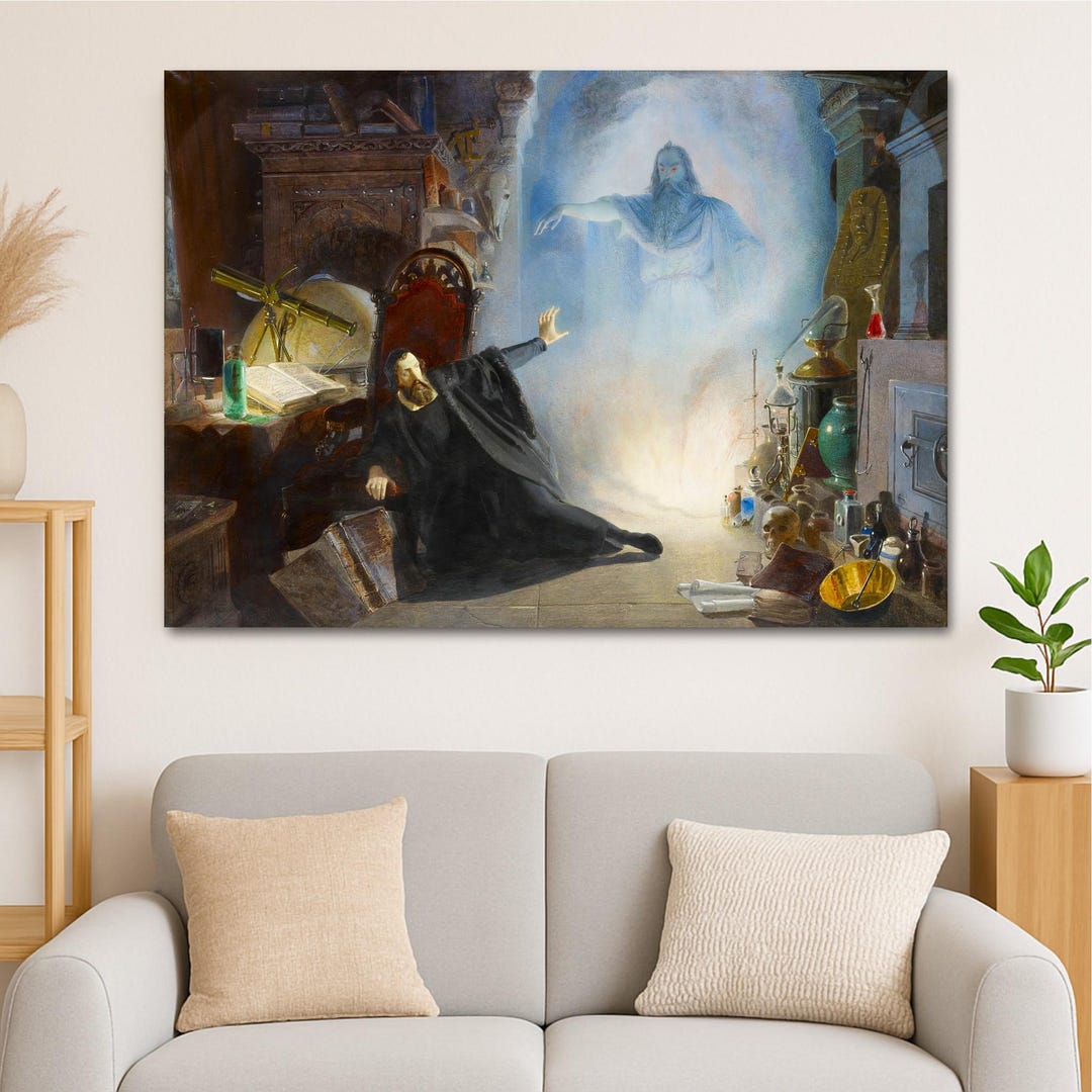 Faust Spirit of the Earth Canvas: Romantic Literary Wall Art - Etsy