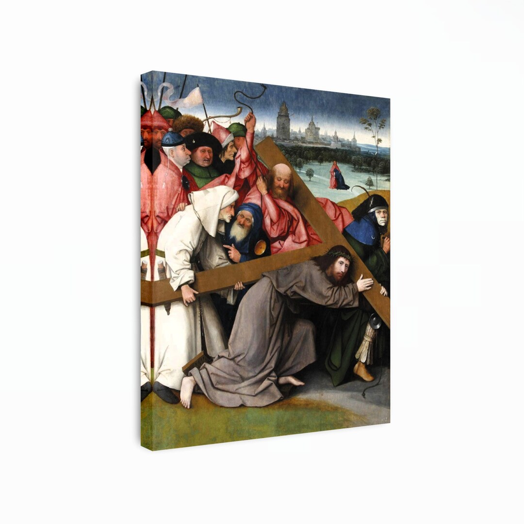 Hieronymus Bosch - Christ Carrying the Cross Canvas Art, Religious Canvas, Jesus Christ ...