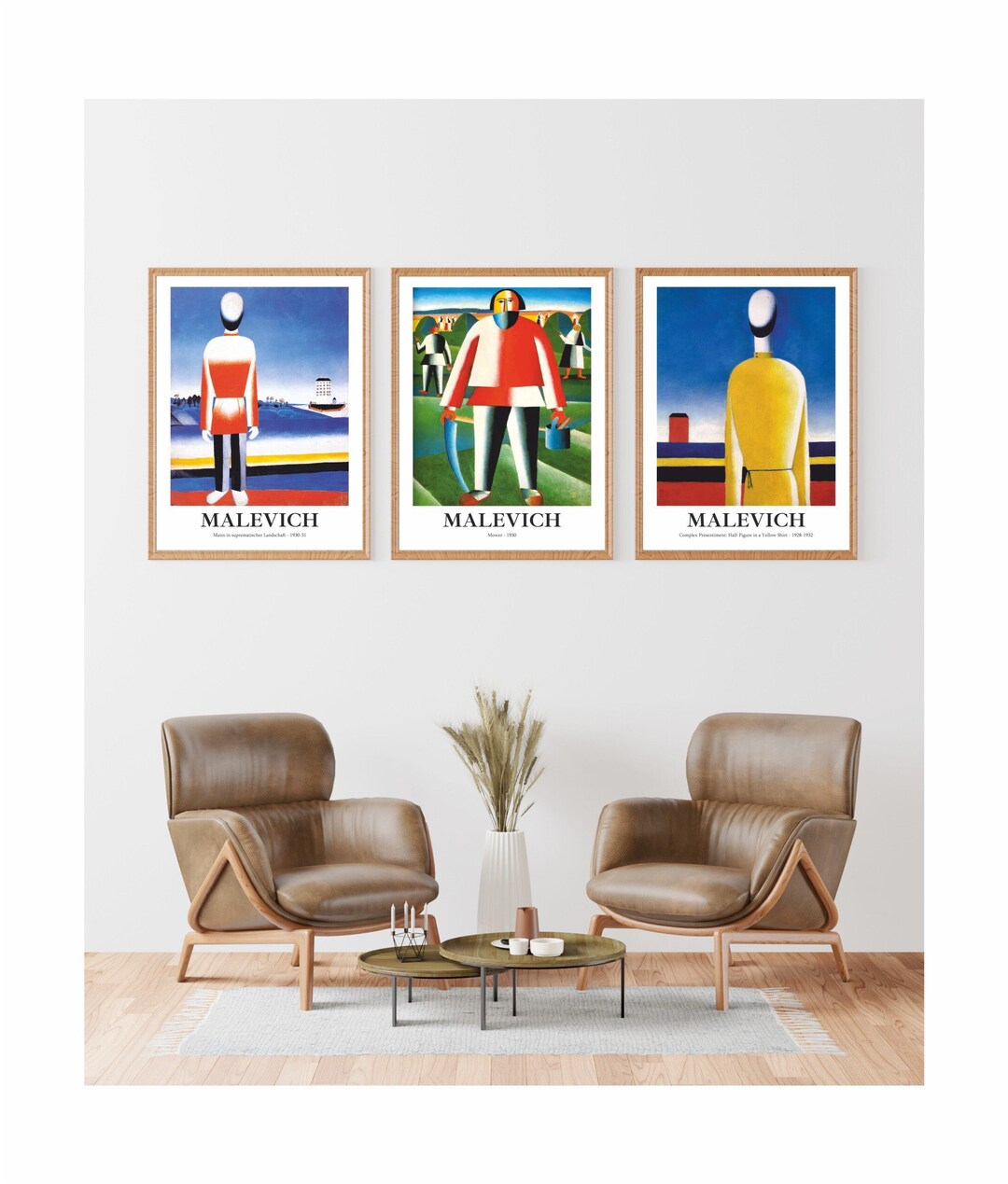Kazimir Malevich Prints Set of 3 - Malevich Poster, Colorful Prints ...