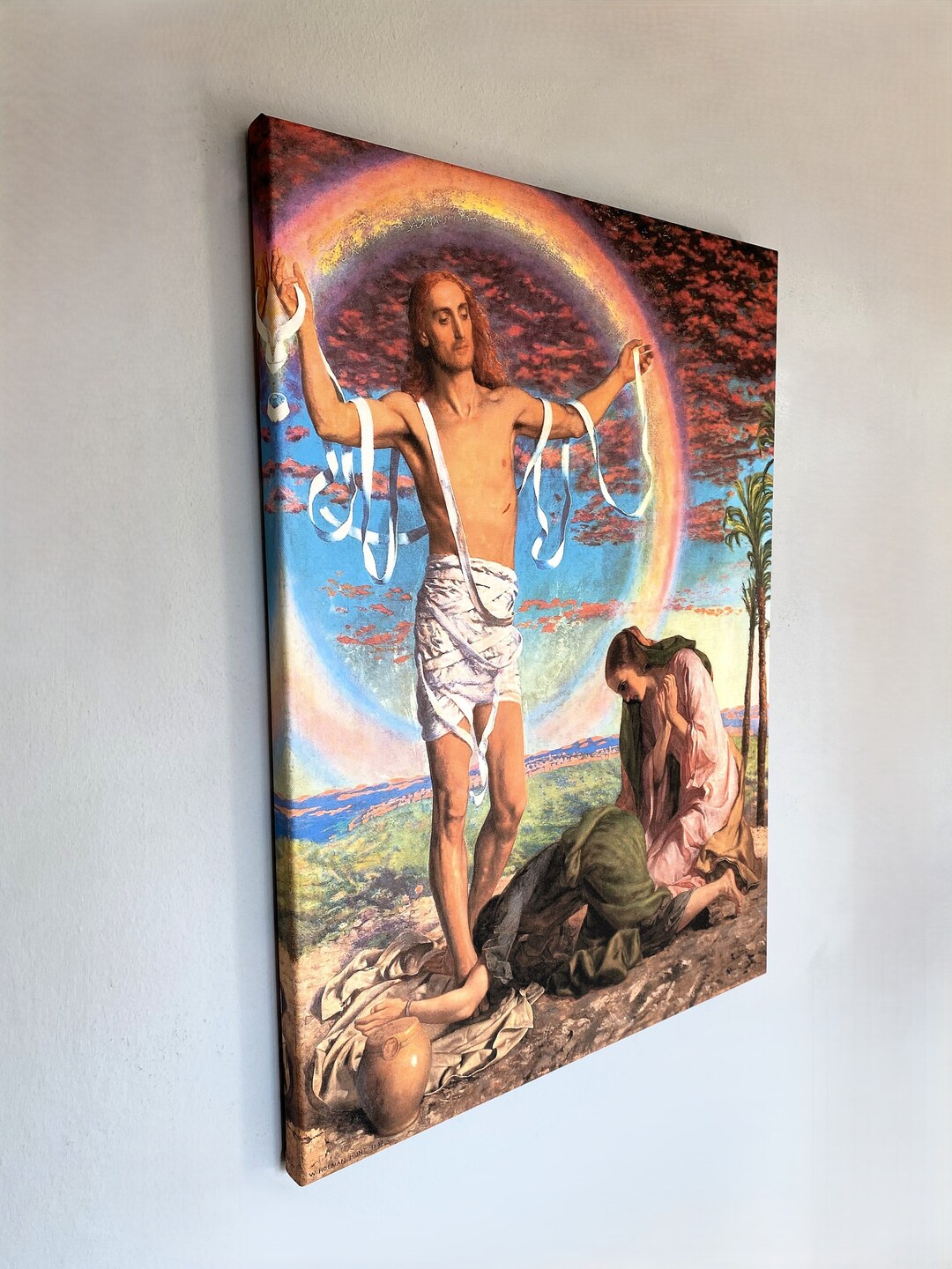William Holman Hunt - Christ and the Two Marys - Religious Canvas Art ...