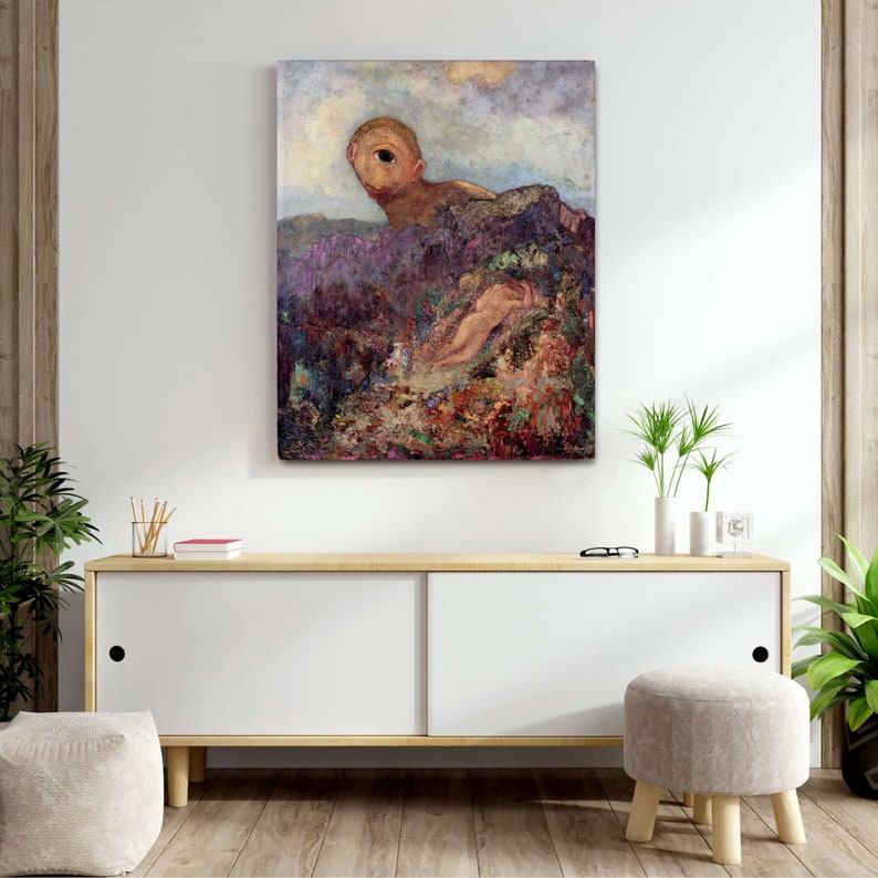 Odilon Redon the Cyclops 1914 Canvas Artodilon Redon - Etsy