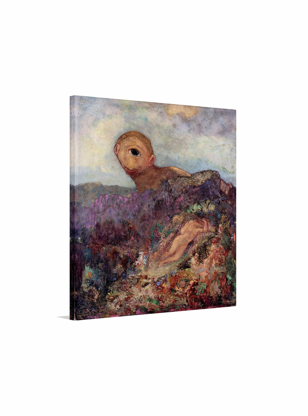 Odilon Redon - the Cyclops 1914 Canvas Art,odilon Redon Print,mythological Painting,mystical Art ...