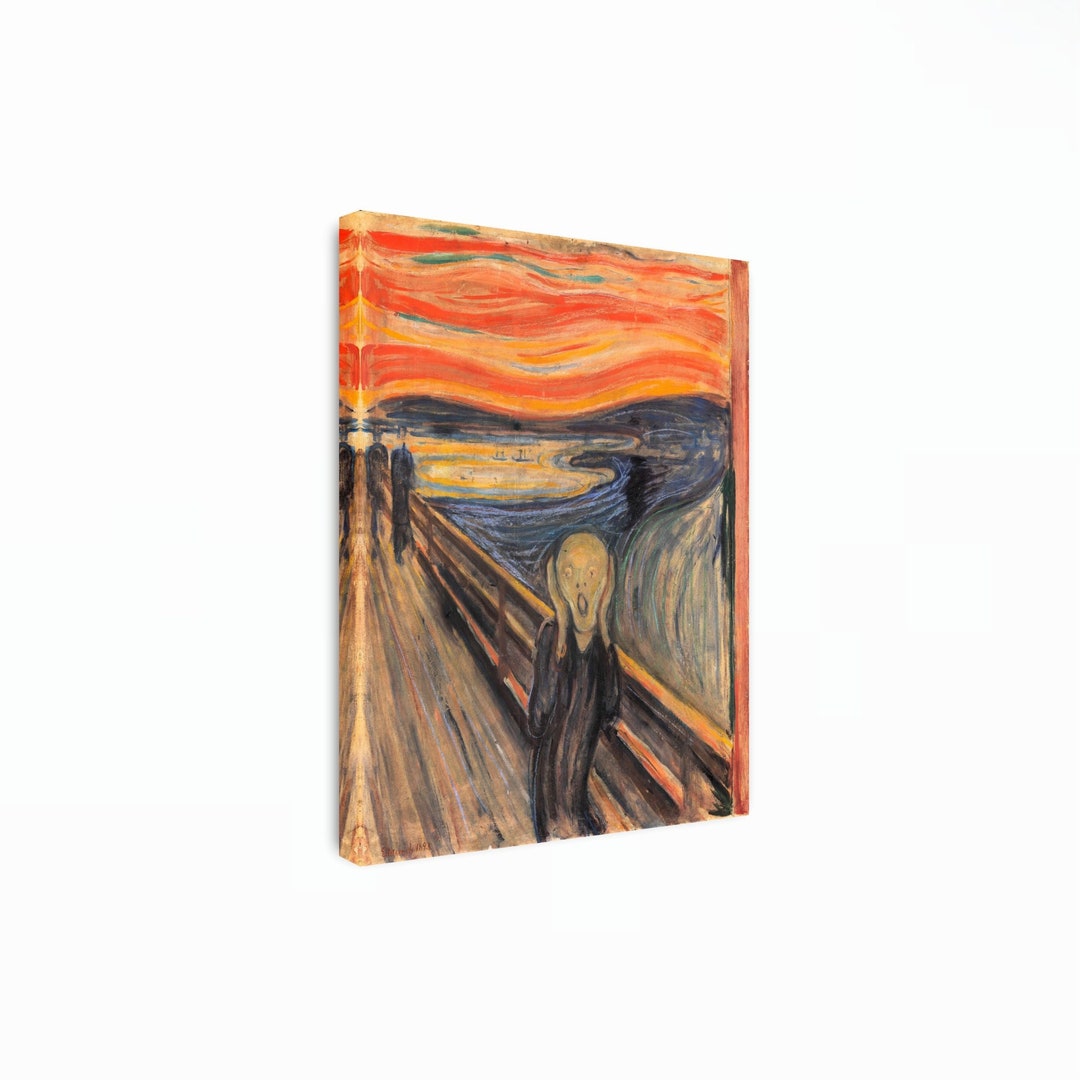 The Scream by Edvard Munch: Reproduction Canvas Art, Ready to Hang - Etsy