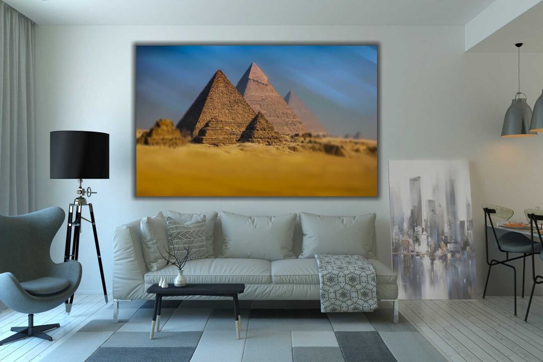 Egypt Pyramids Canvas Art, Pyramid Wall Art, Pyramid Decor, Egypt Wall ...