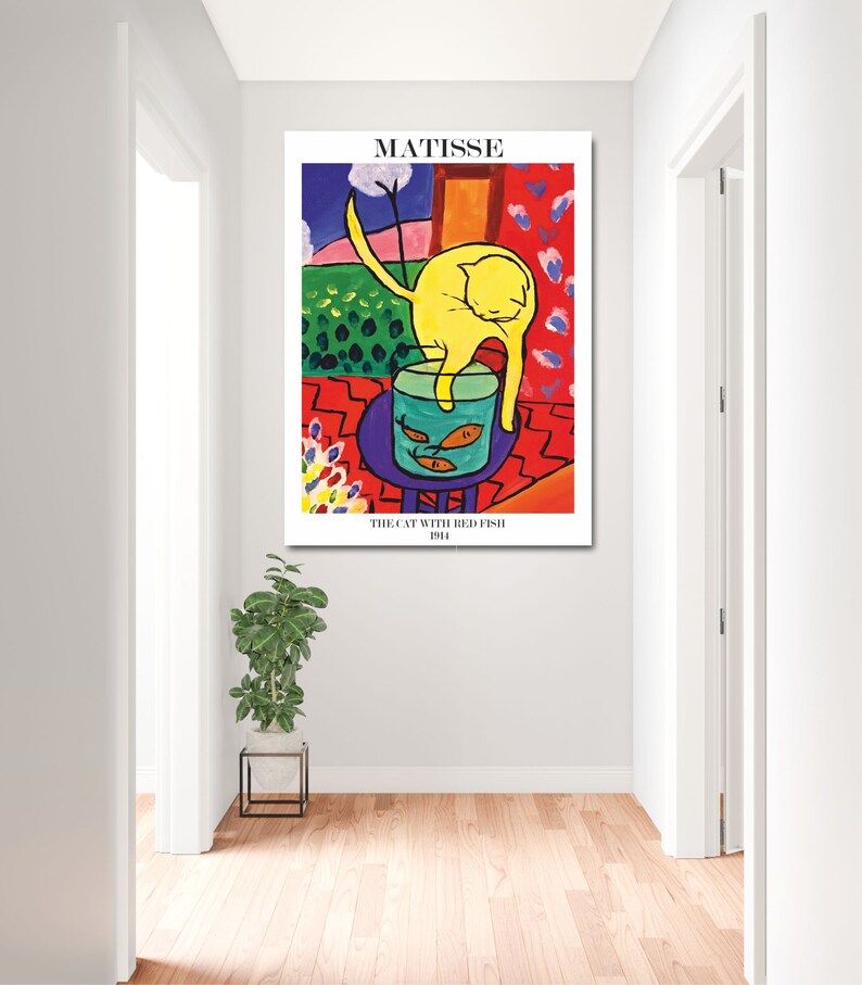 Henri Matisse the Cat With Red Fish 1914 Canvas Art Matisse - Etsy