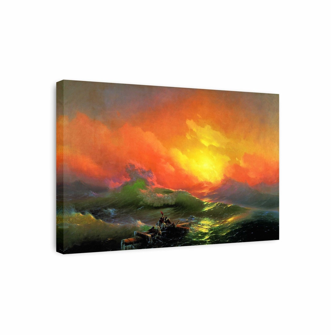 Ivan Aivazovsky - the Ninth Wave Canvas Art, Reproduction Canvas Print ...