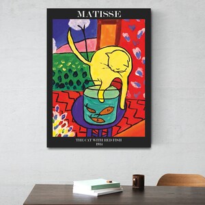 Henri Matisse - the Cat With Red Fish 1914 Canvas Art, Matisse Canvas ...