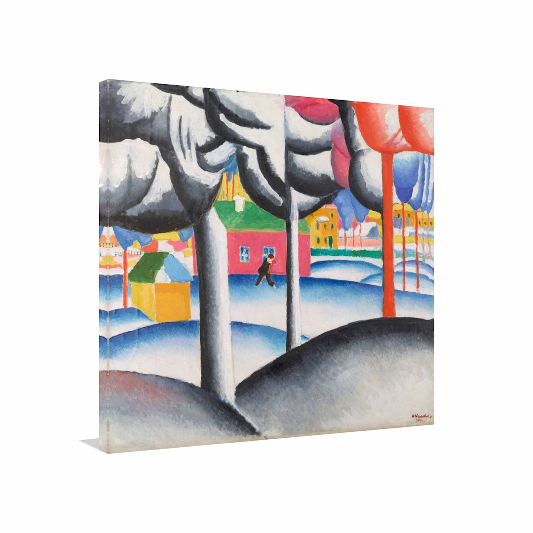 Kazimir Malevich, Winter Landscape, 1930, Reproduction Canvas Print ...