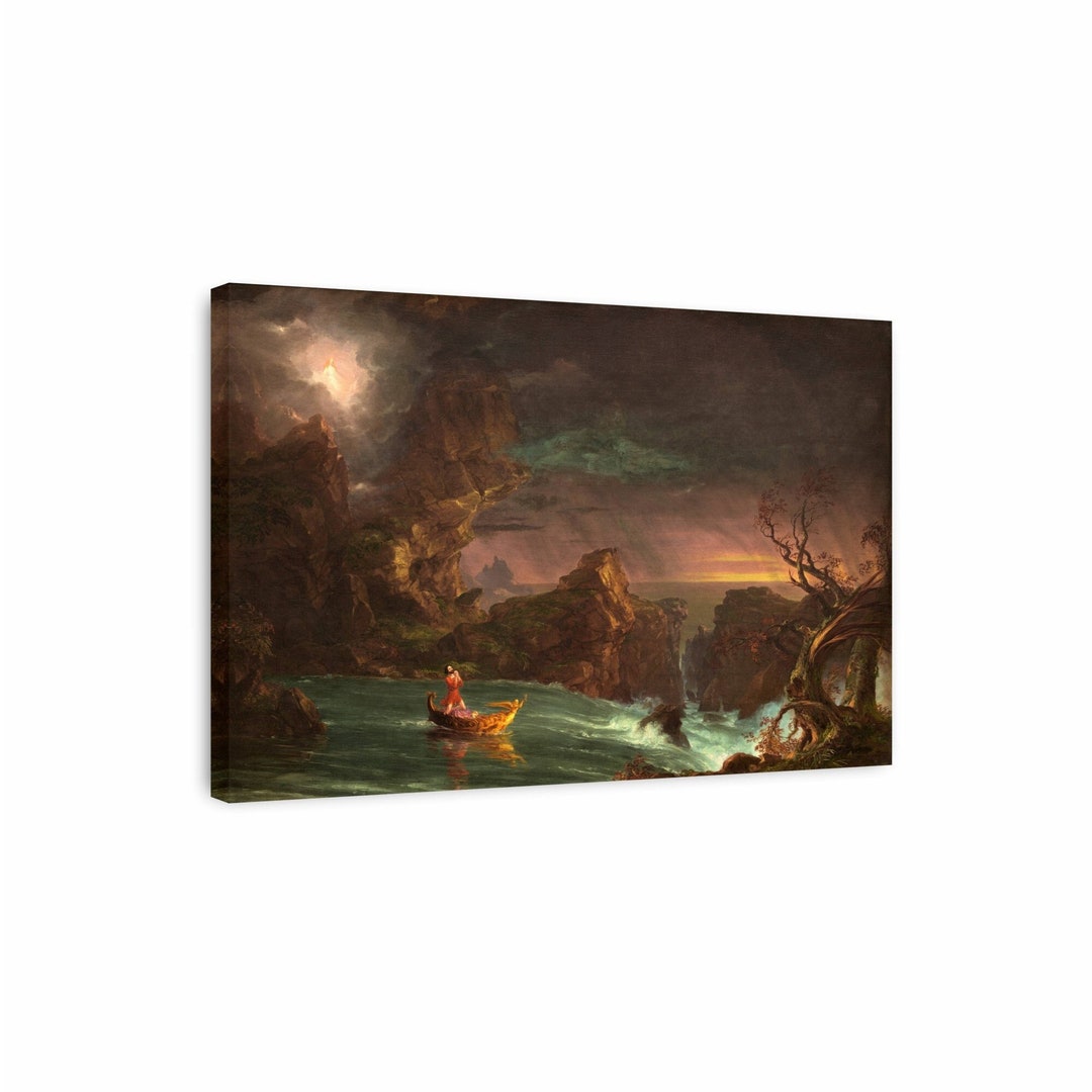 Thomas Cole - the Ages of Life: Manhood Canvas Art, Romanticism Art ...