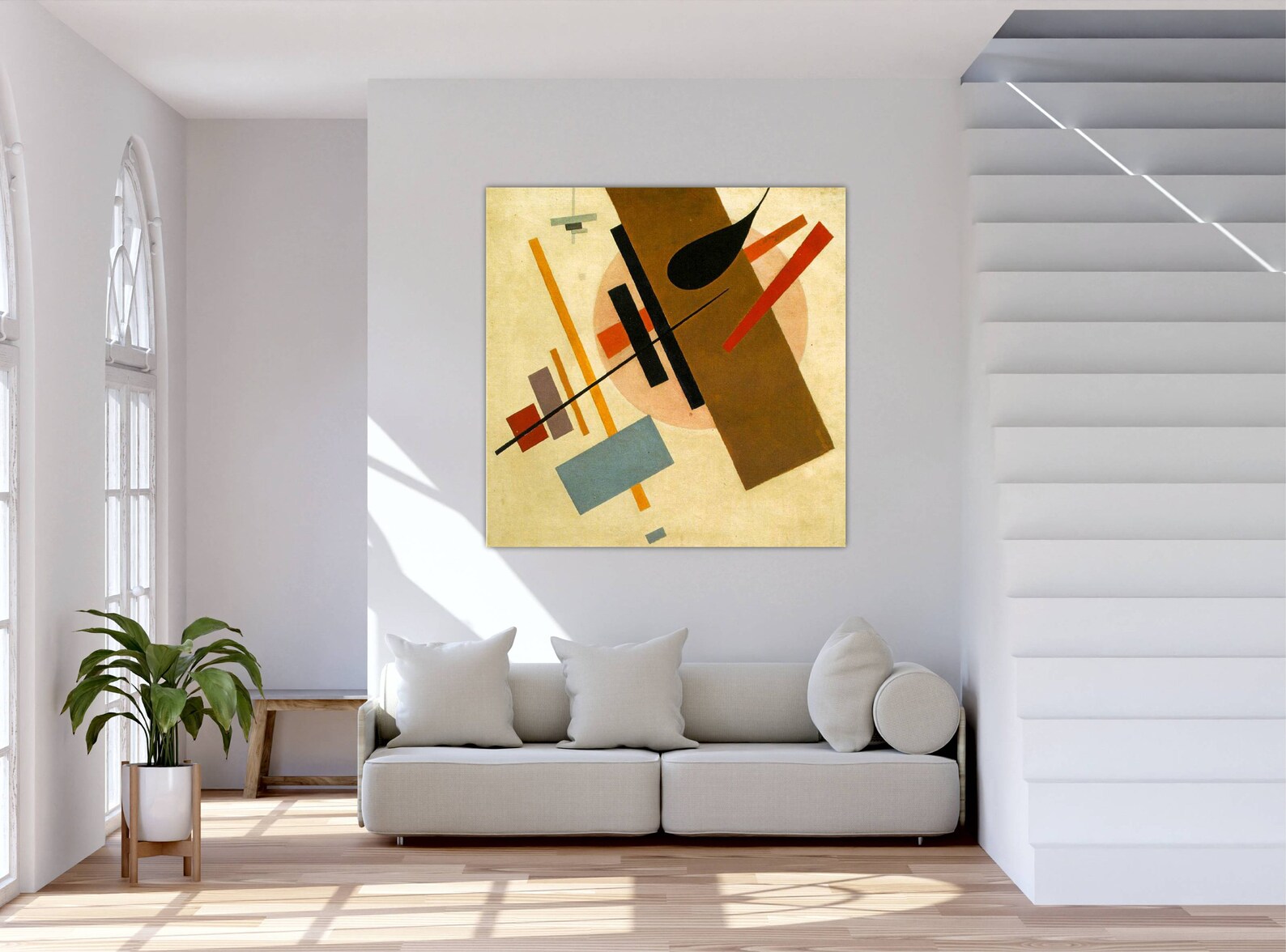 Malevich Supremus No. 55 Canvas Art: Abstract Suprematist Decor - Etsy