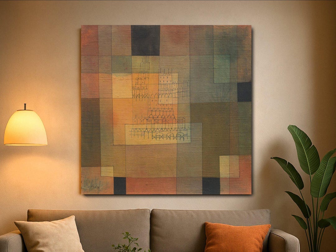 Paul Klee 'polyphonic Architecture' Canvas Print: Abstract Geometric ...