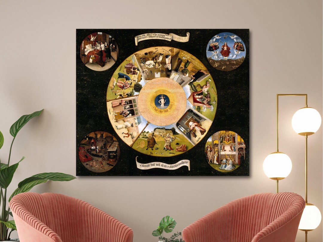 The Seven Deadly Sins by Hieronymus Bosch Canvas Art, Bosch Wall Art ...