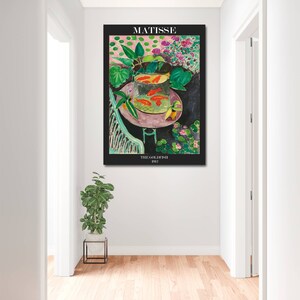 Henri Matisse - the Goldfish 1912 Canvas Art, Matisse Canvas ...