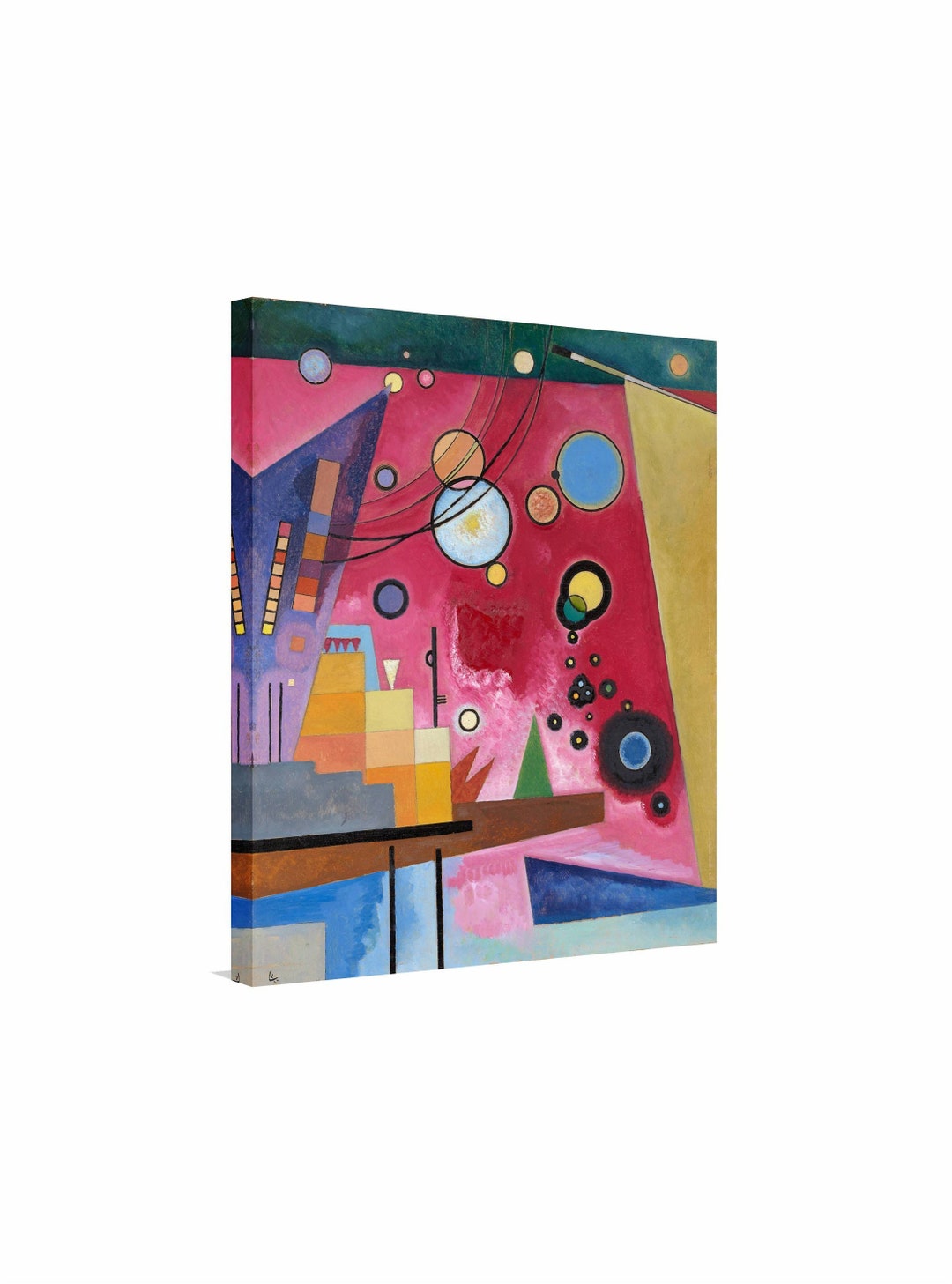 Wassily Kandinsky - Heavy Red 1924 Canvas Art, Abstract Wall Art ...