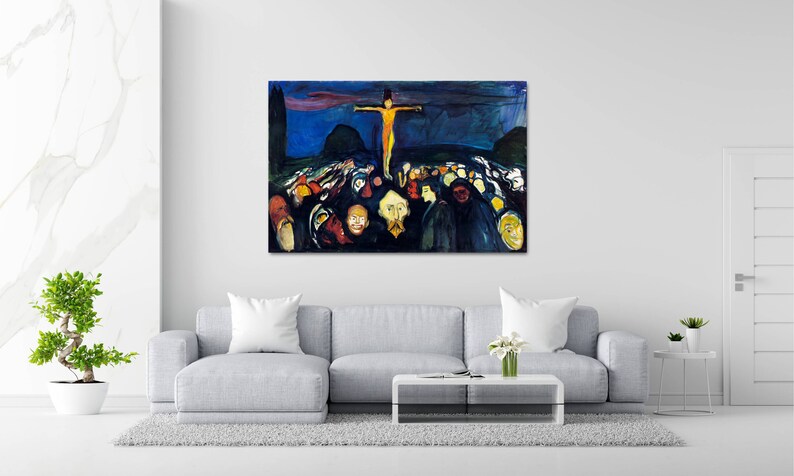 Edvard Munch - Golgotha Canvas Print: Expressionism Christian Art - Etsy