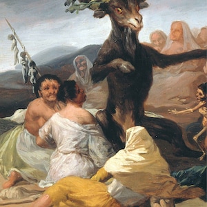 Goya Witches' Sabbath Canvas Art, Gothic Home Decor, Ready to Hang - Etsy