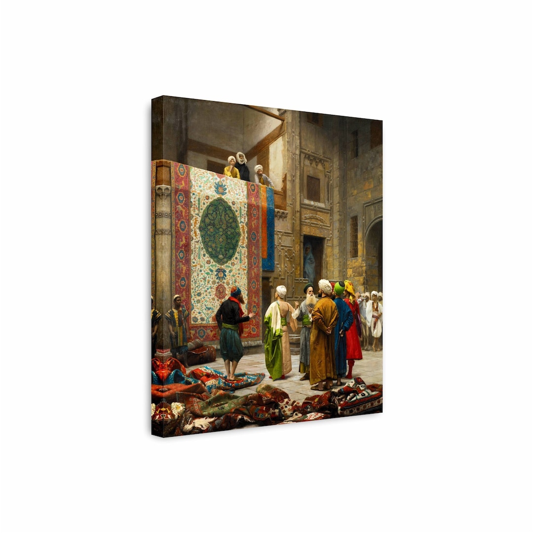 Jean-léon Gérôme's 'the Carpet Merchant' - Orientalism Art Canvas - Etsy