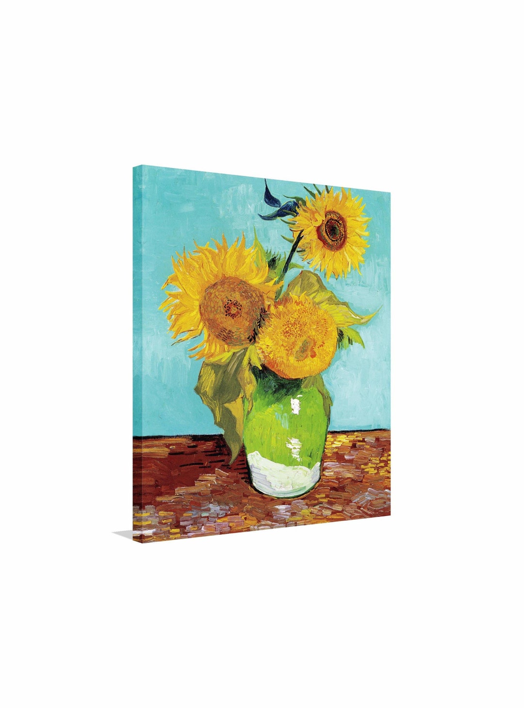Vincent Van Gogh Three Sunflowers in a Vase Canvas Wall Art, Van Gogh ...