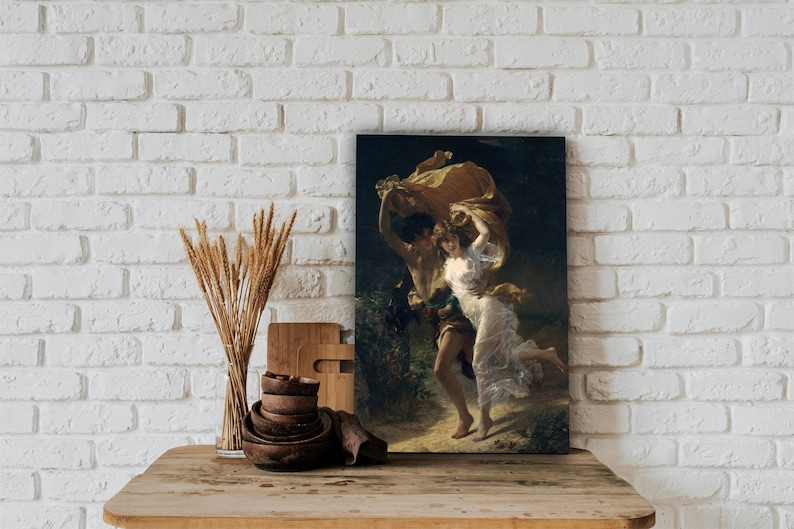 Pierre Auguste Cot - the Storm Canvas Art - Ready to Hang! - Etsy